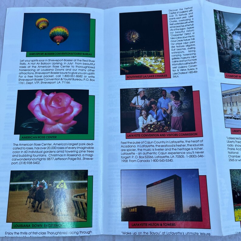 C1990 Louisiana Vacation Travel Planner and Fold Out Map TH9-TM1 - Etsy