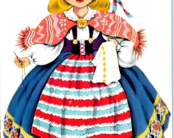 Doll of Scotland - Dolls of Many Lands Series Original Postcard PB4 - Etsy