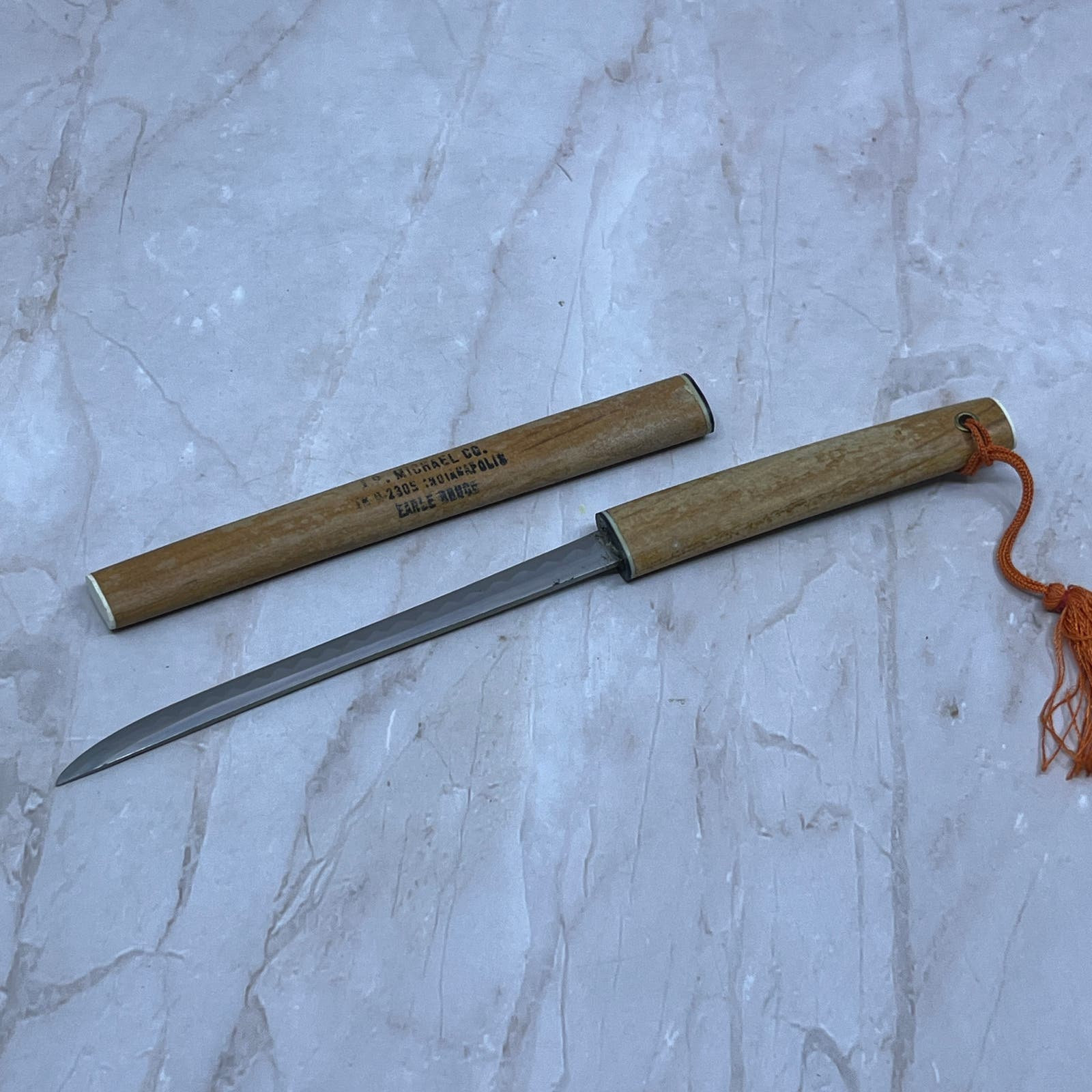 Vtg Japanese Samurai Letter Opener J.P. Michael Co Earl Bruce ...