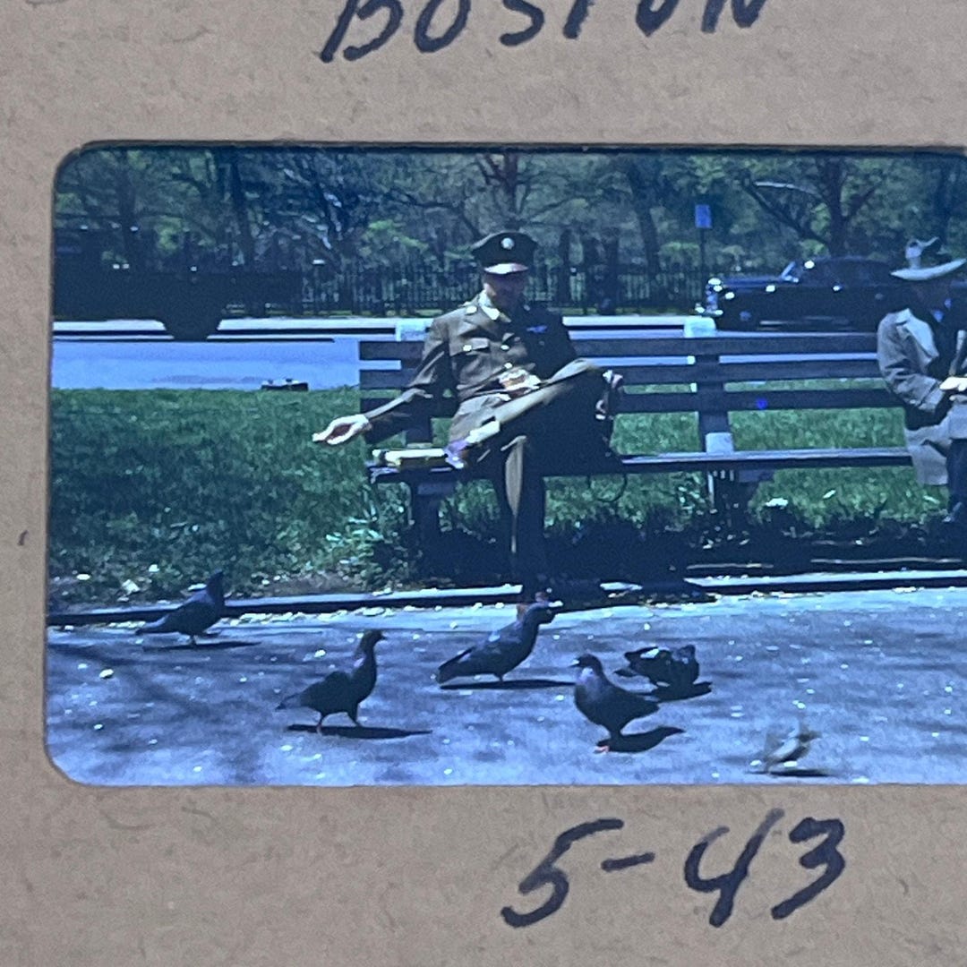 WWII 1943 - 21 Slides of Soldier Sightseeing in Boston Before ...