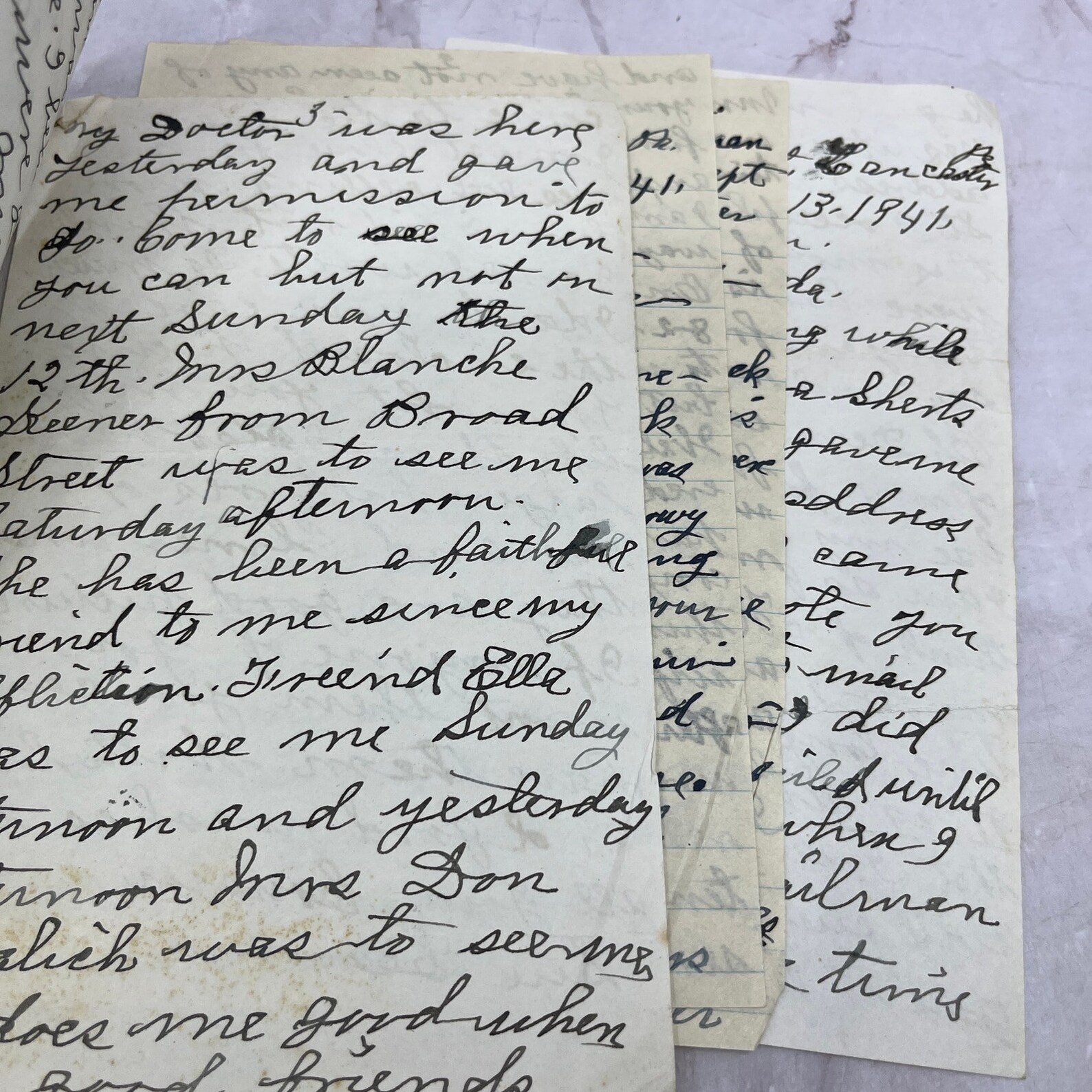 C1940 Group of Handwritten Letters From Young Lady in Lancaster PA TJ5 ...
