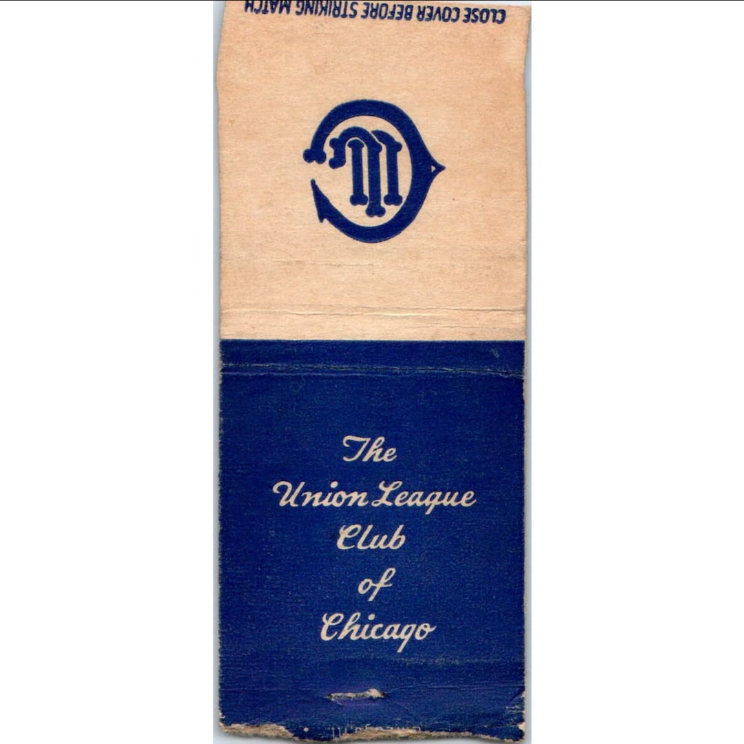 The Union League Club of Chicago Advertising Matchbook Cover SA9-M5 - Etsy