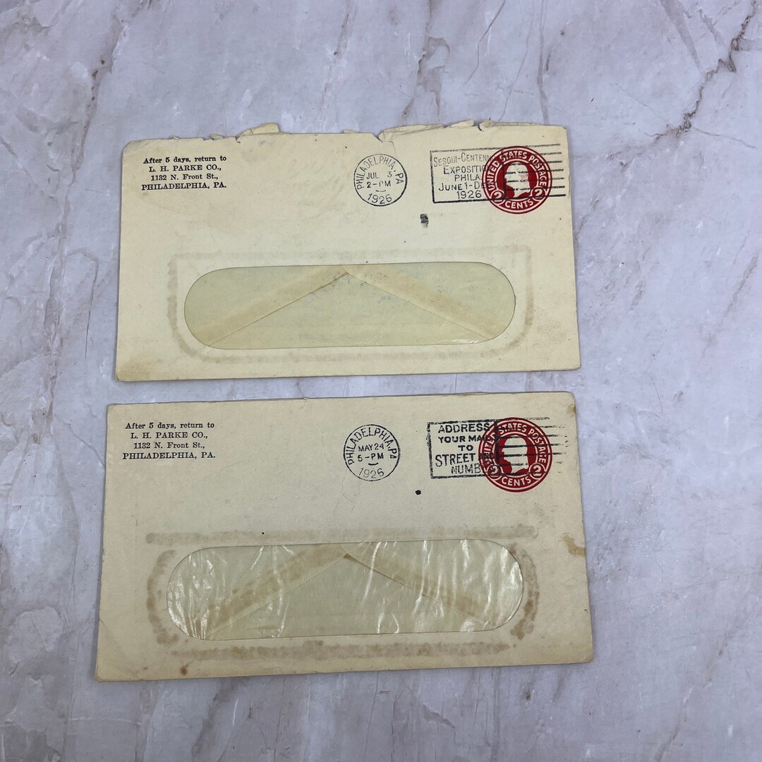1920s Lot L.H. Parke Co Front St. Philadelphia PA Postal Cover ...