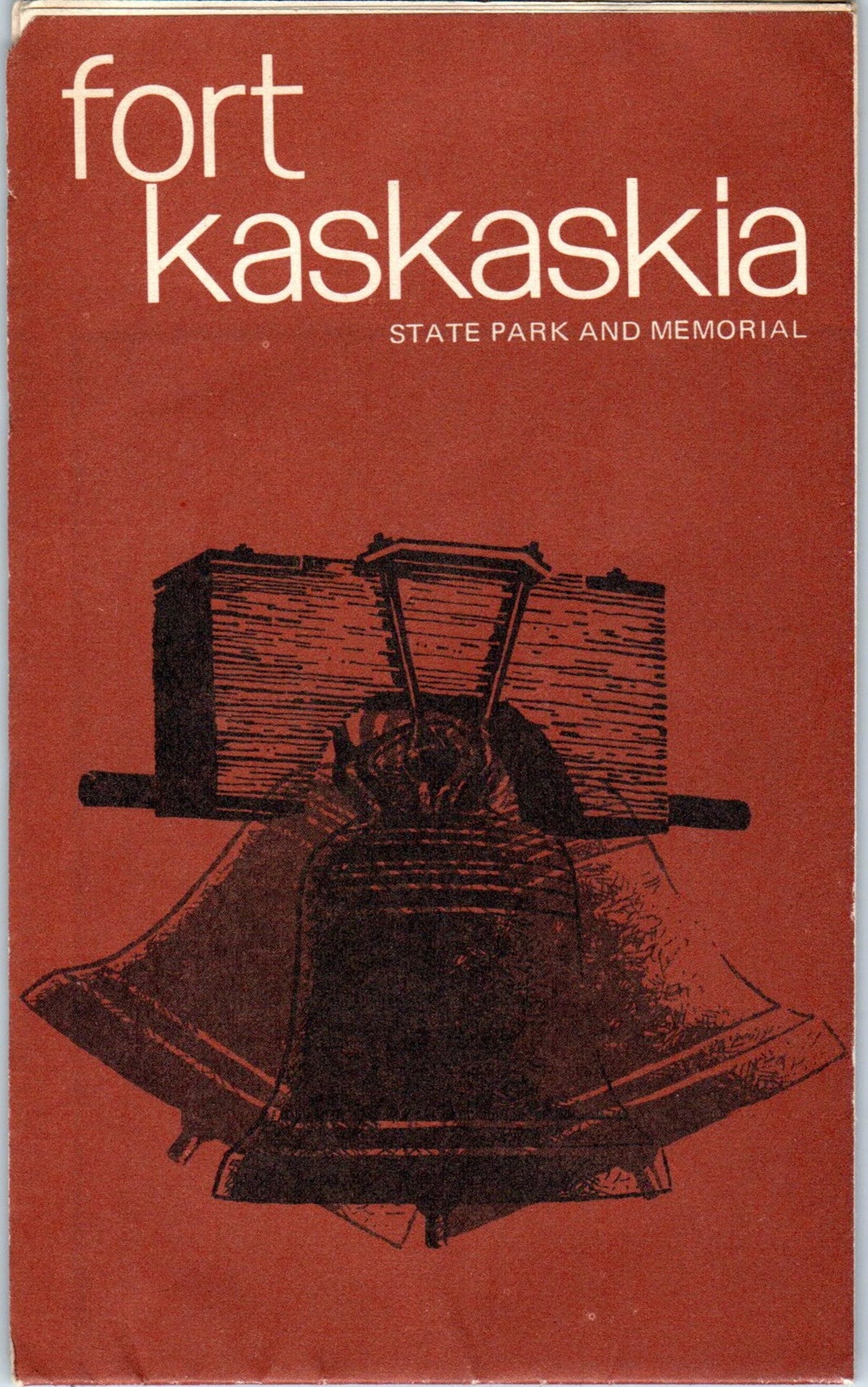 1970s Fort Kaskaskia State Park and Memorial Fold Out Map & Travel ...