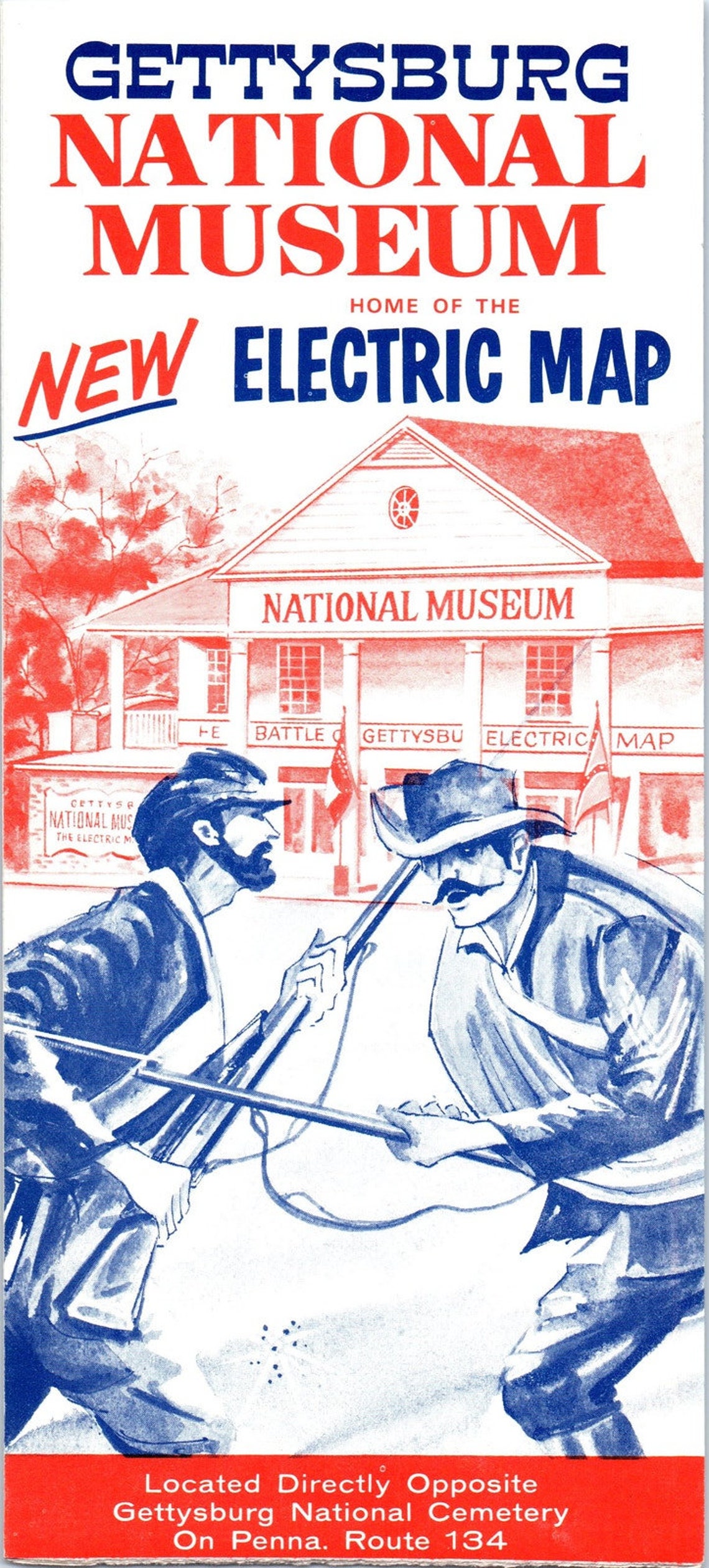 1966 Gettysburg National Museum PA Home of the New Electric Map ...