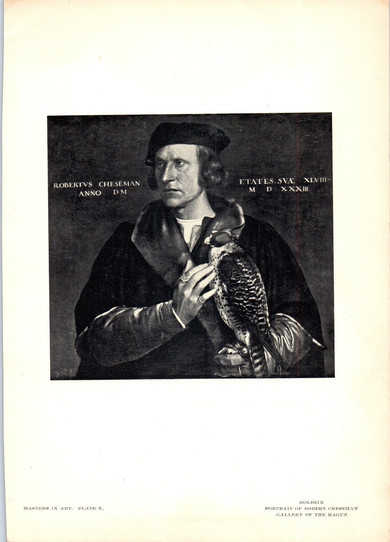 Self Portrait of Holbein - Holbein 1900 Victorian Art Print AB8-MA8 - Etsy