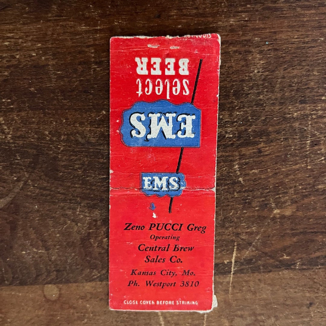 EMS Select Beer Zeno Pucci Greg Advertising Matchbook Cover SB3-M1 - Etsy