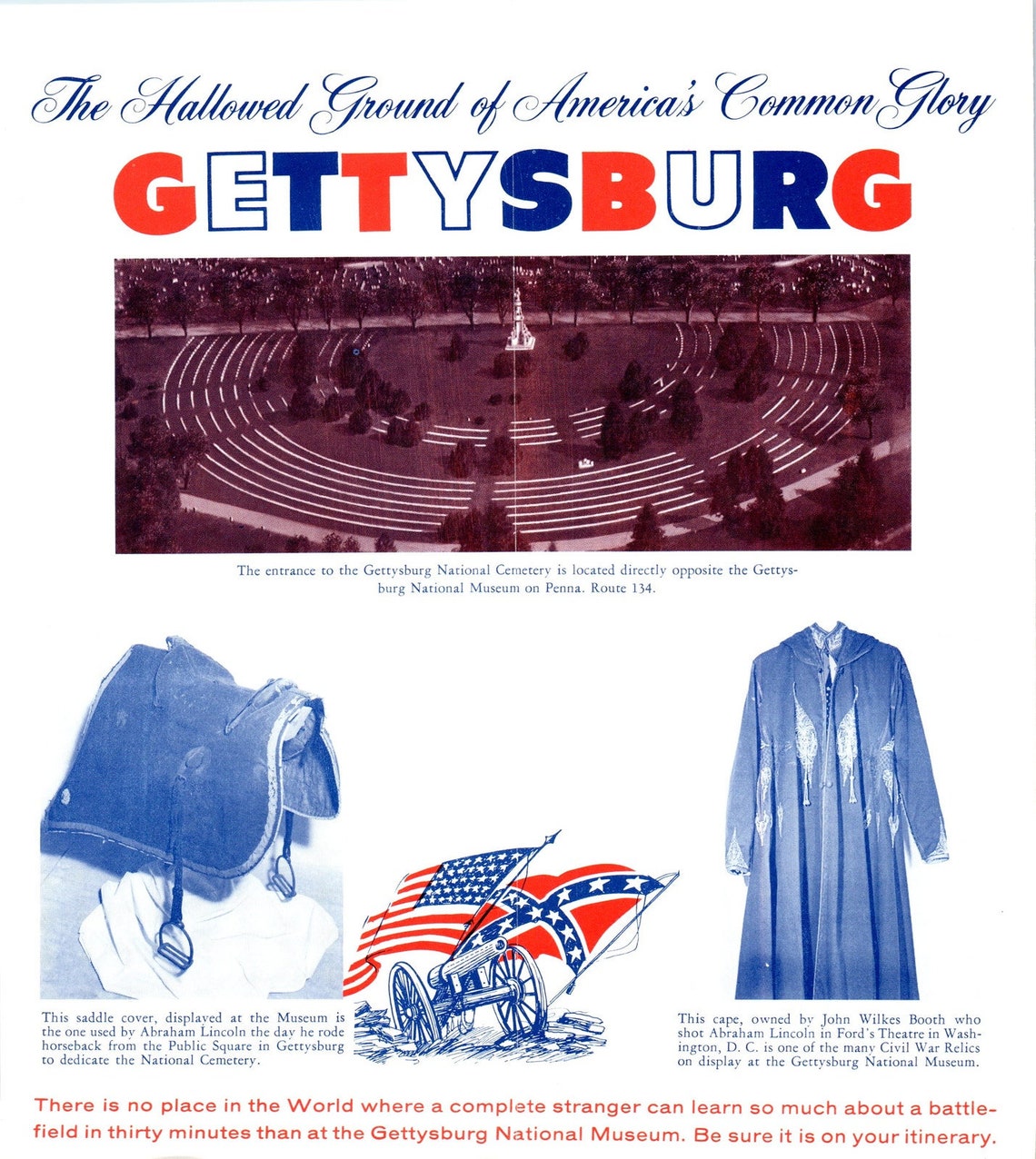 1966 Gettysburg National Museum PA Home of the New Electric Map ...