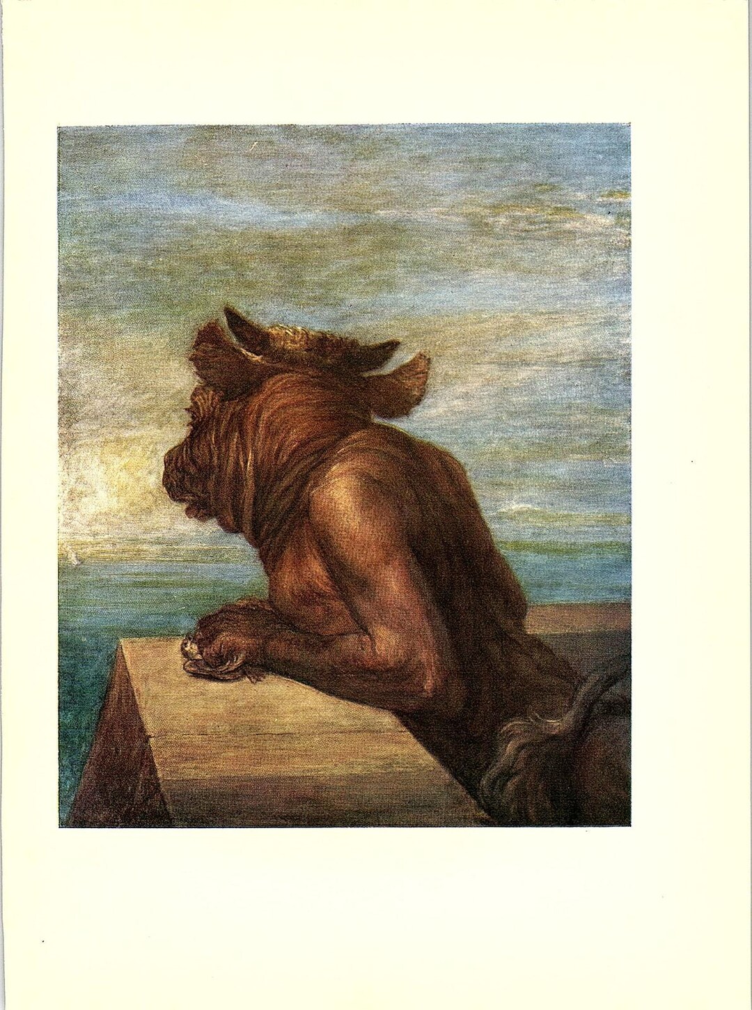 The Minotaur - Watts Masterpiece C1910 Art Print AG5-4 - Etsy