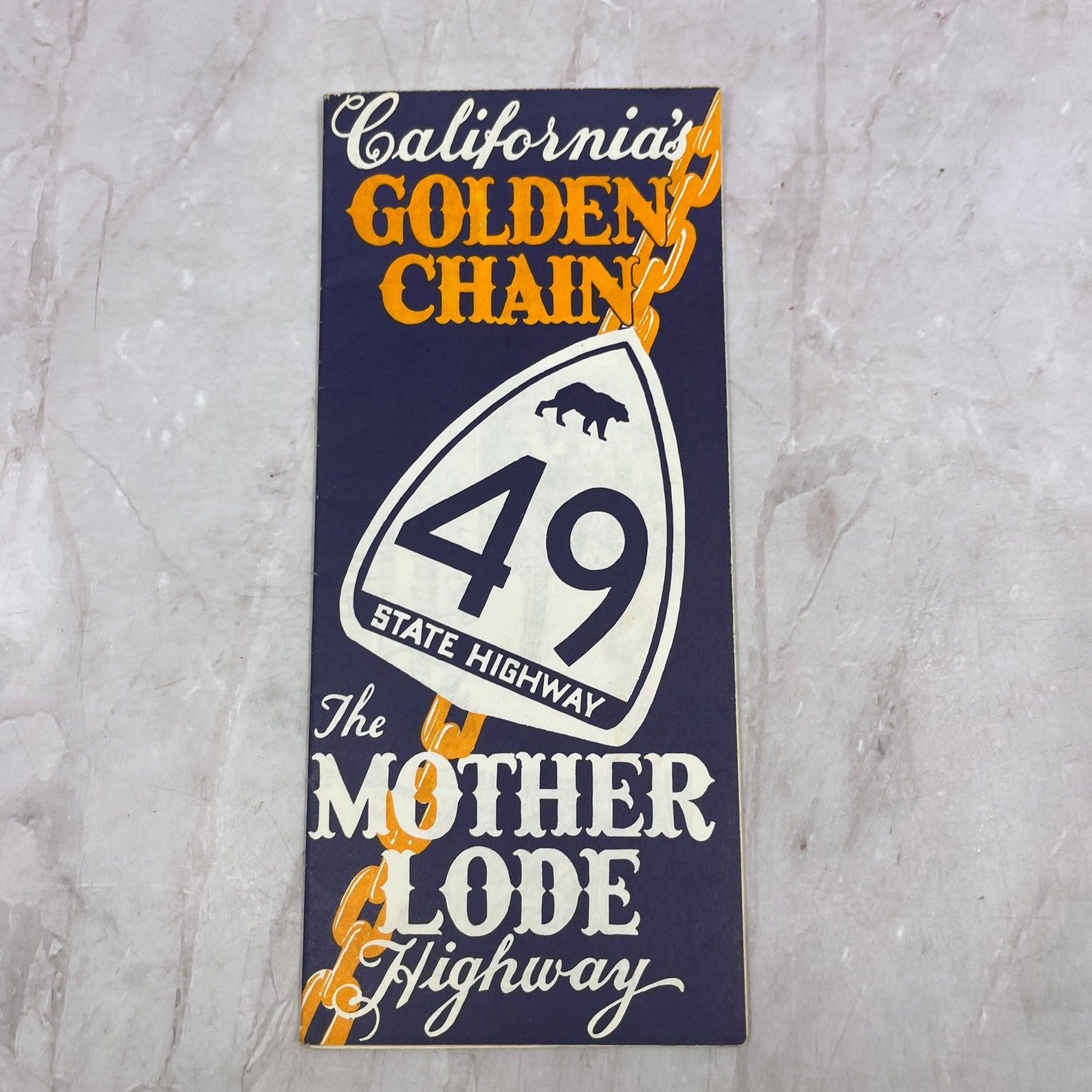 1976 CA State Highway 49 the Mother Lode Fold Out Brochure & Travel Map ...