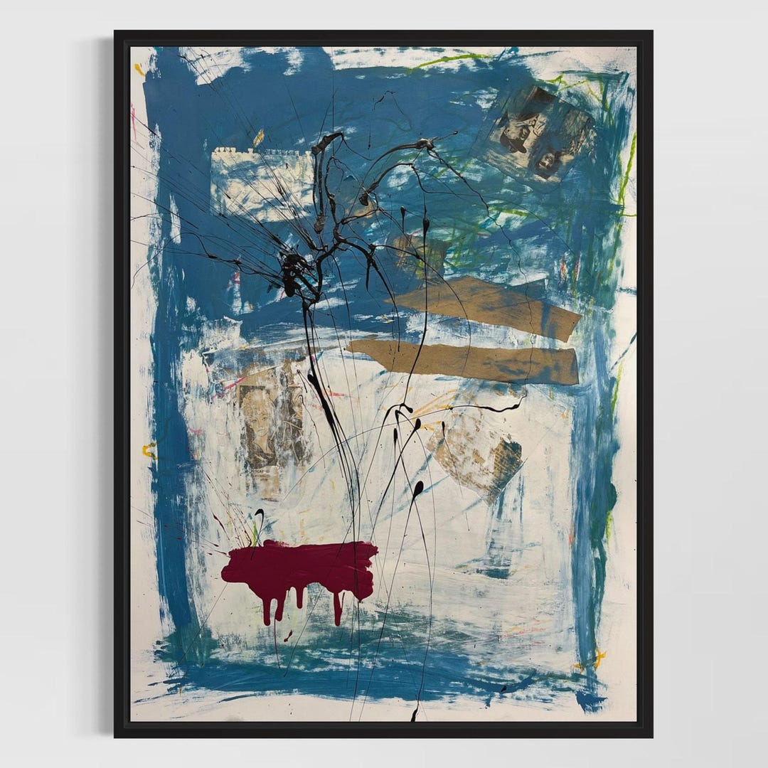 Original Mixed Media Abstract Art Painting 18x24 “silk Scarves" Signed ...