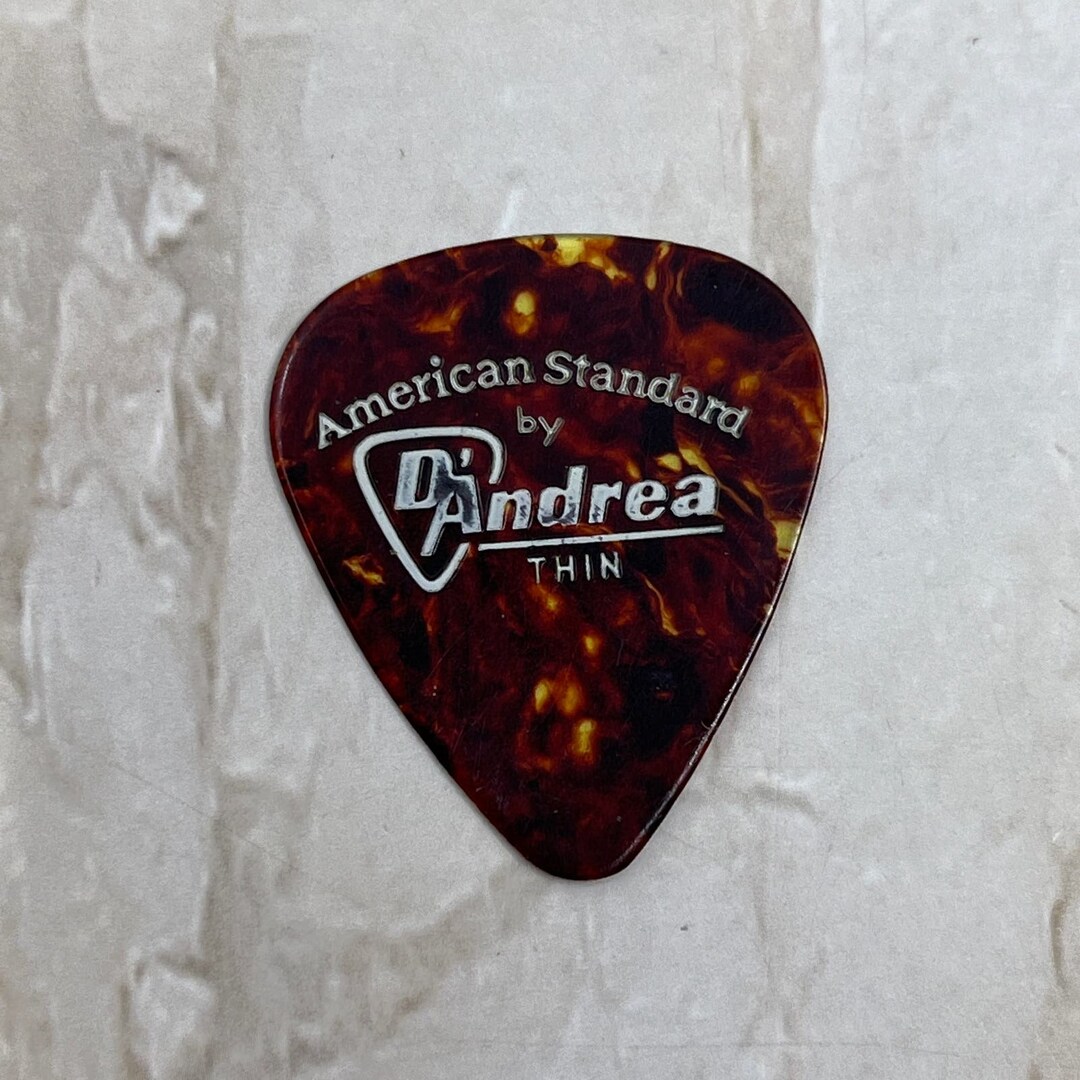Vintage D' Andrea U.S.A. Thin Tortoise Shell Celluloid Guitar Pick ...