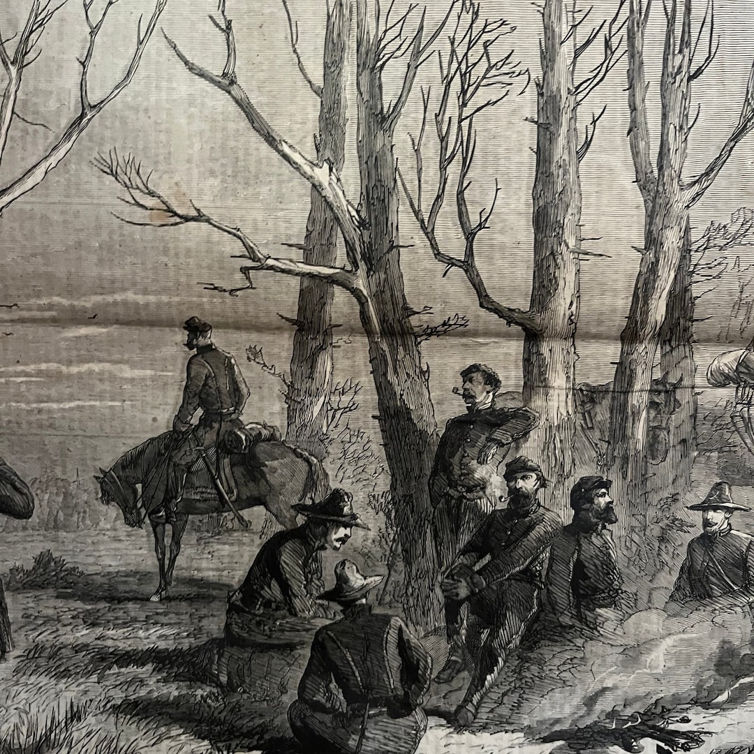 Cavalry Picket Station Left Wing Burnside's Army 1863 Civil War ...