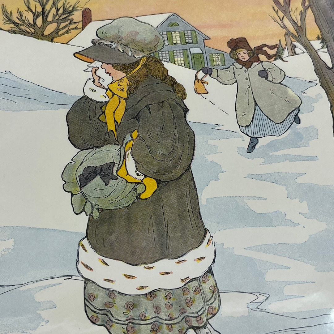 Lucy Locket Mother Goose Nursery Rhyme Vintage Print Blanche Fisher ...