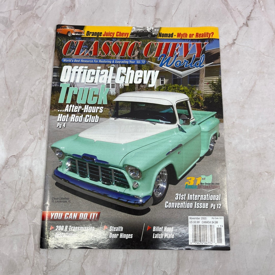Official Chevy Truck - Classic Chevy World Magazine - Nov 2005 M29 - Etsy