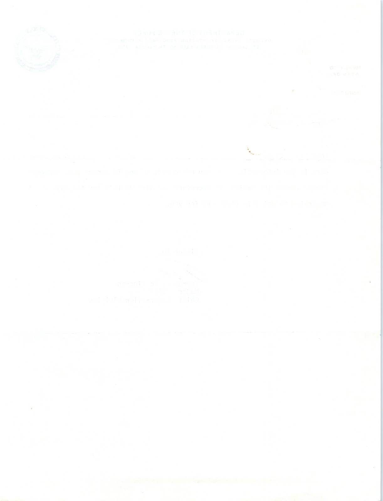 Department of the Air Force Major Thomas H. Mckiernan Letterhead 1960s ...