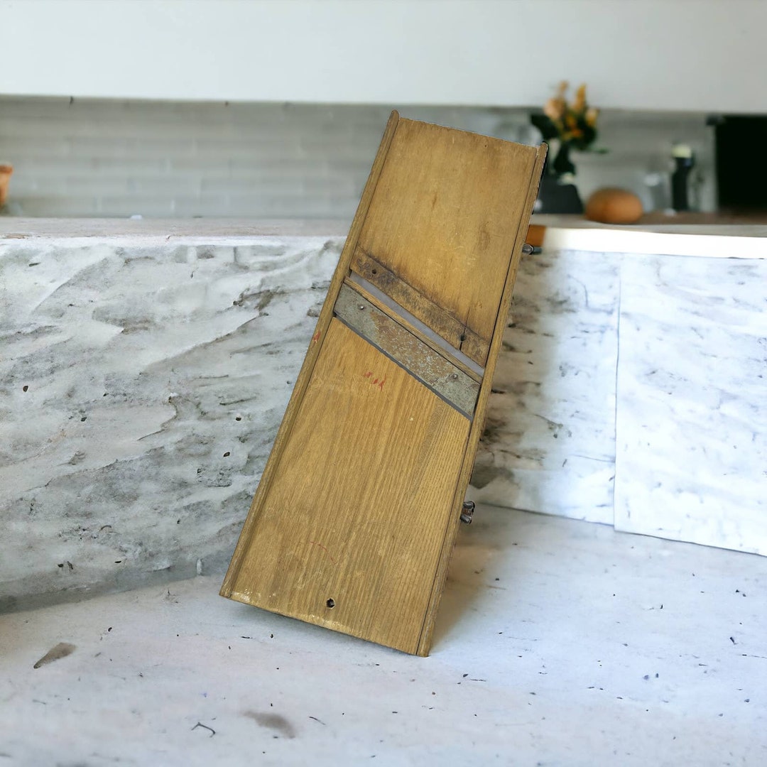 Antique Primitive Wooden Cabbage Slaw Kraut Cutter Slicer Shredder 5 ...