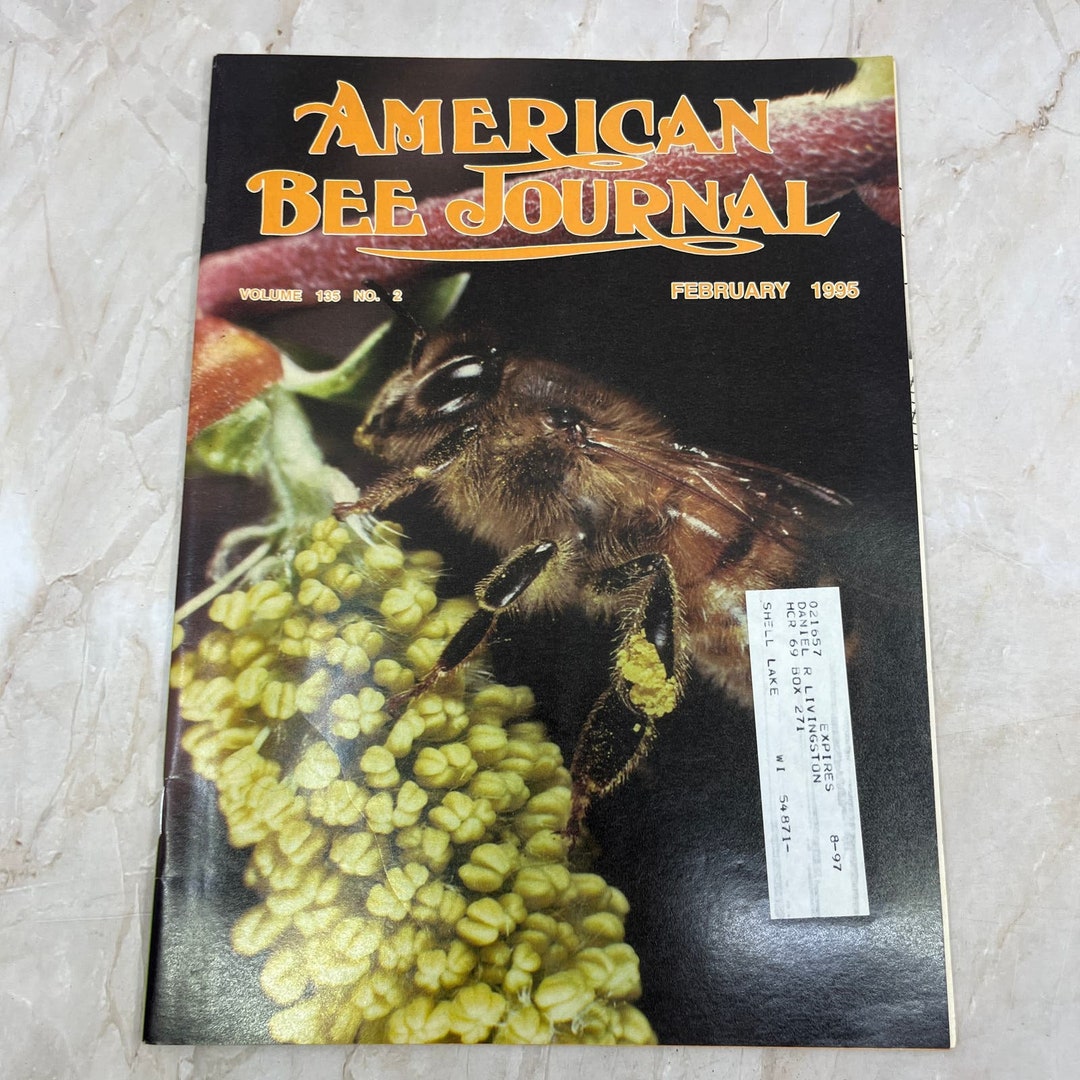 1995 Feb American Bee Journal Magazine Bees Beekeeping Honey M7 - Etsy