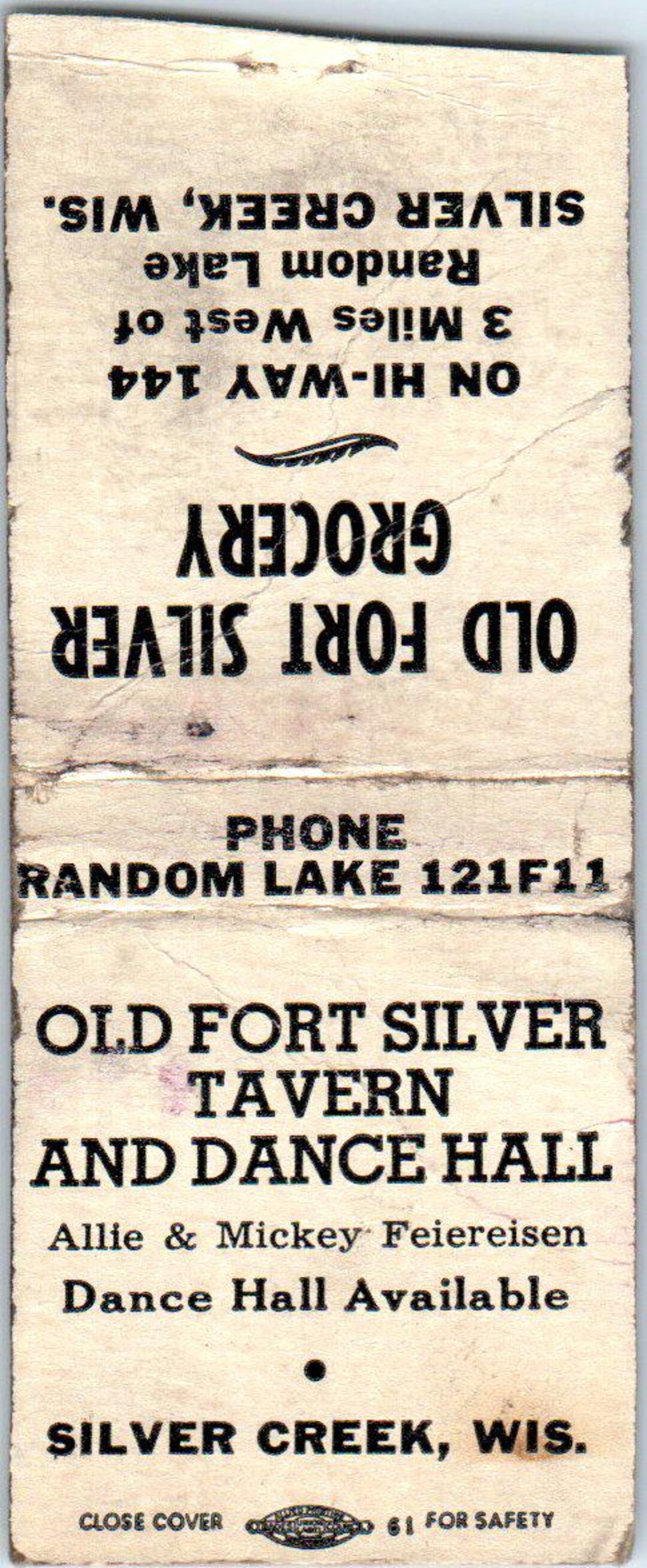 Old Fort Silver Tavern Dance Hall Allie & Mickey Feiereisen WI ...