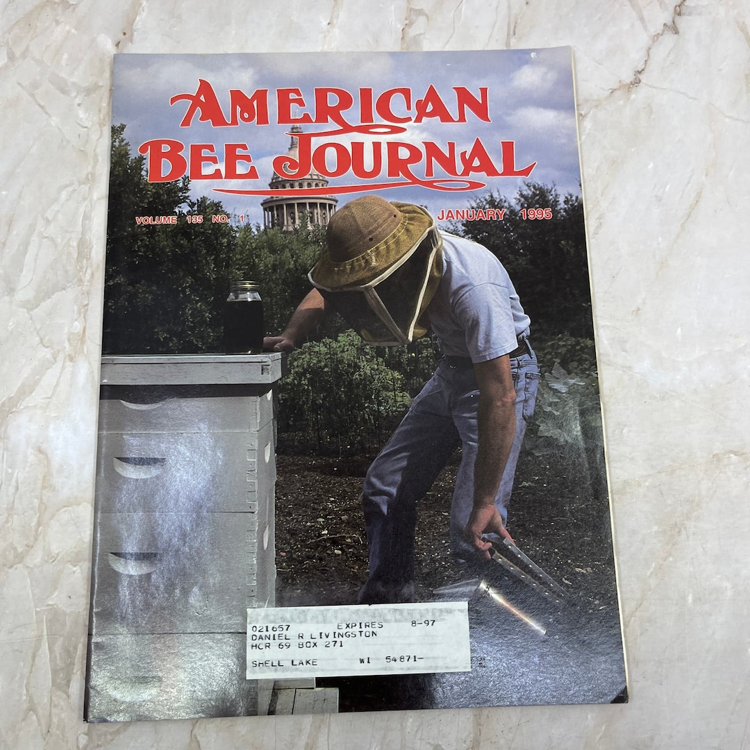 1995 Jan American Bee Journal Magazine Bees Beekeeping Honey M7 - Etsy