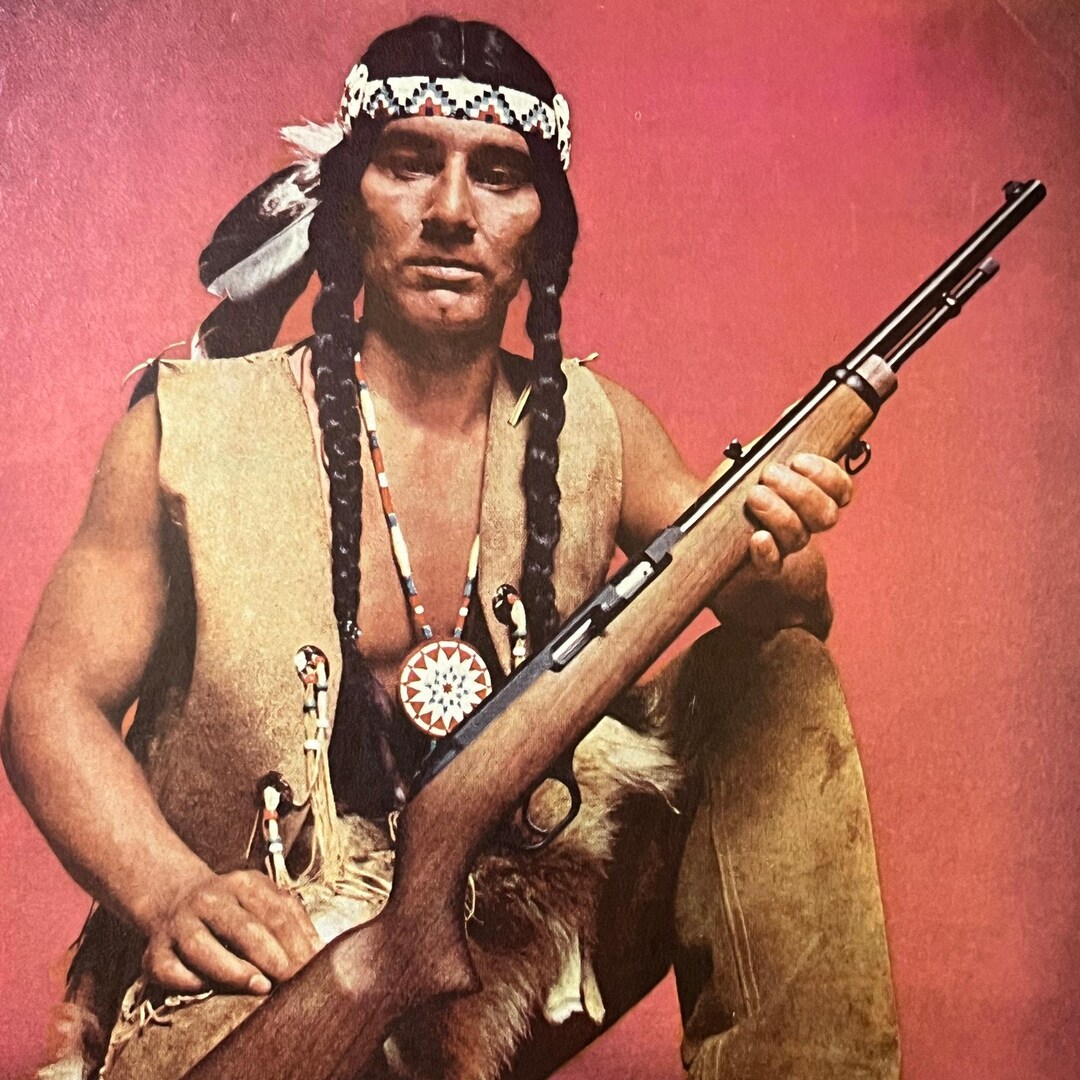 1969 Ad Savage Native American With Shotgun Rifle Indian 8x10 Vintage ...