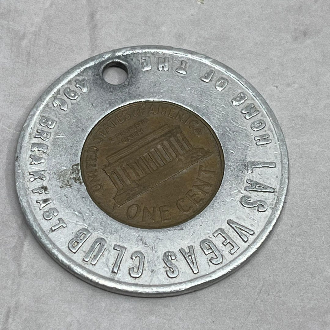 1967 Las Vegas Club Good Luck Lucky Penny Medallion SC1 - Etsy