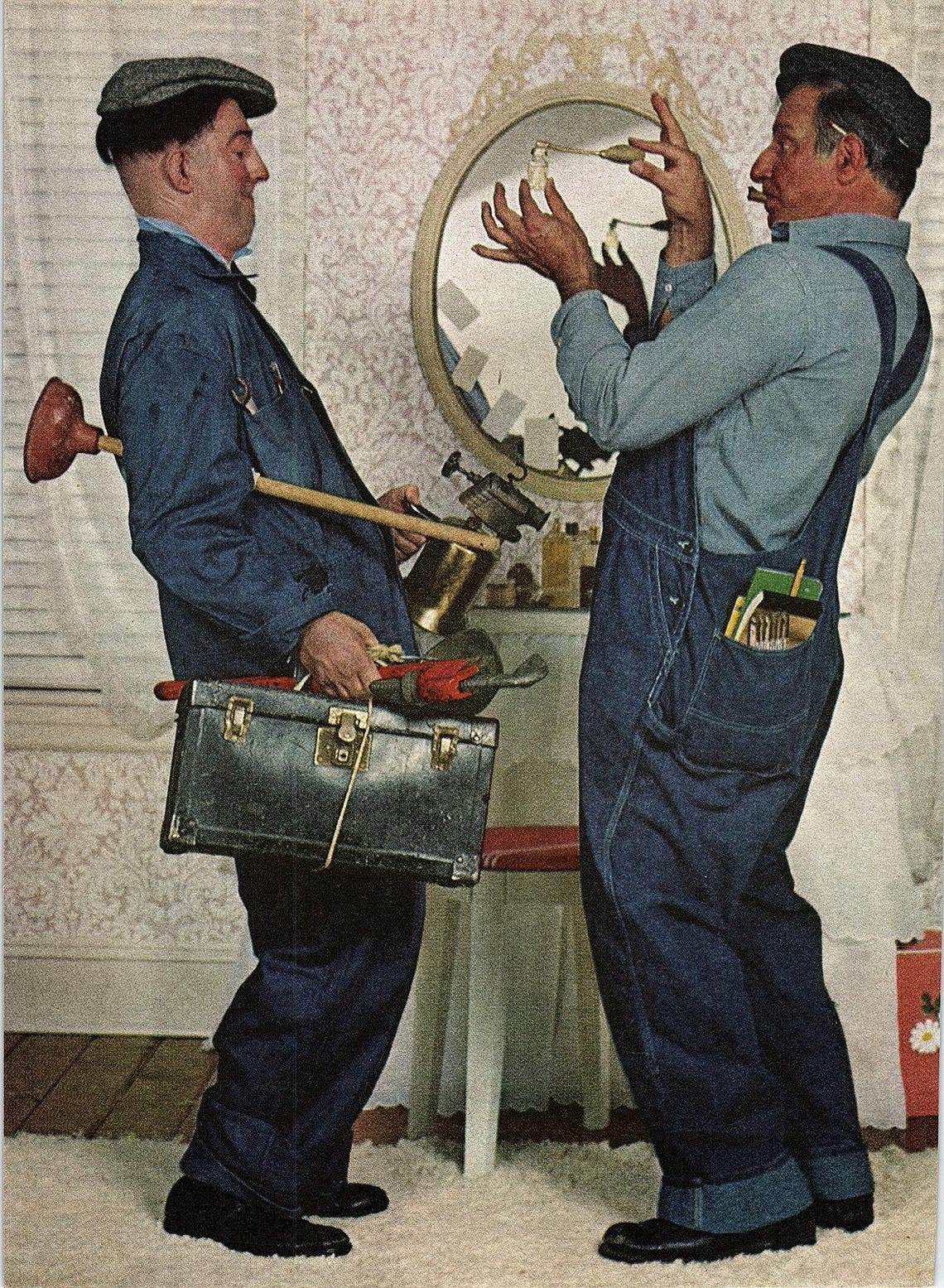 The Plumbers, 1951 by Norman Rockwell Art Print 8x11 V4 - Etsy