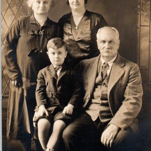 Uncle Billy Thompson, Daughter, Granddaughter Great Grandson RPPC ...