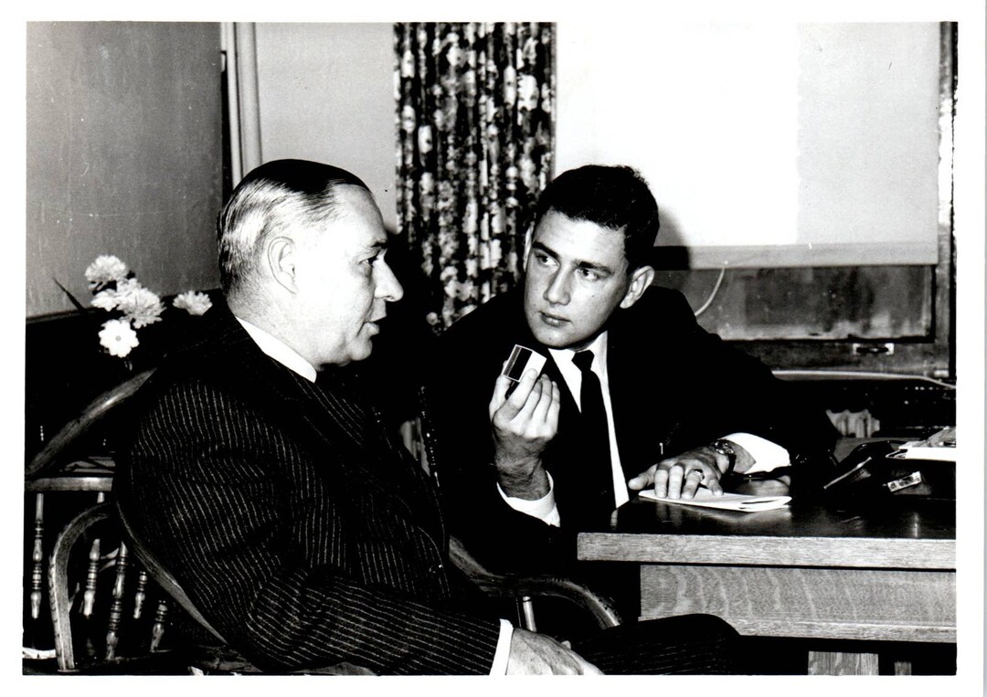 John Keith Waller Australian Ambassador Bob Billsman WXAX 1966 Photo ...