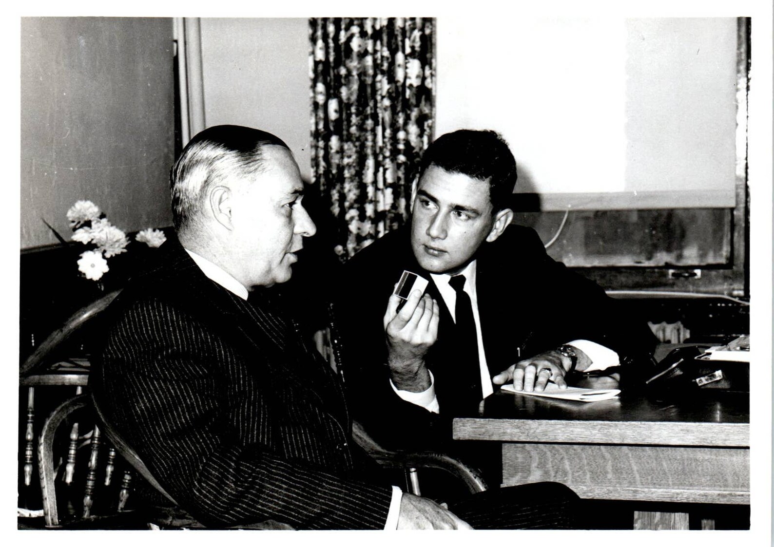 John Keith Waller Australian Ambassador Bob Billsman WXAX 1966 Photo ...