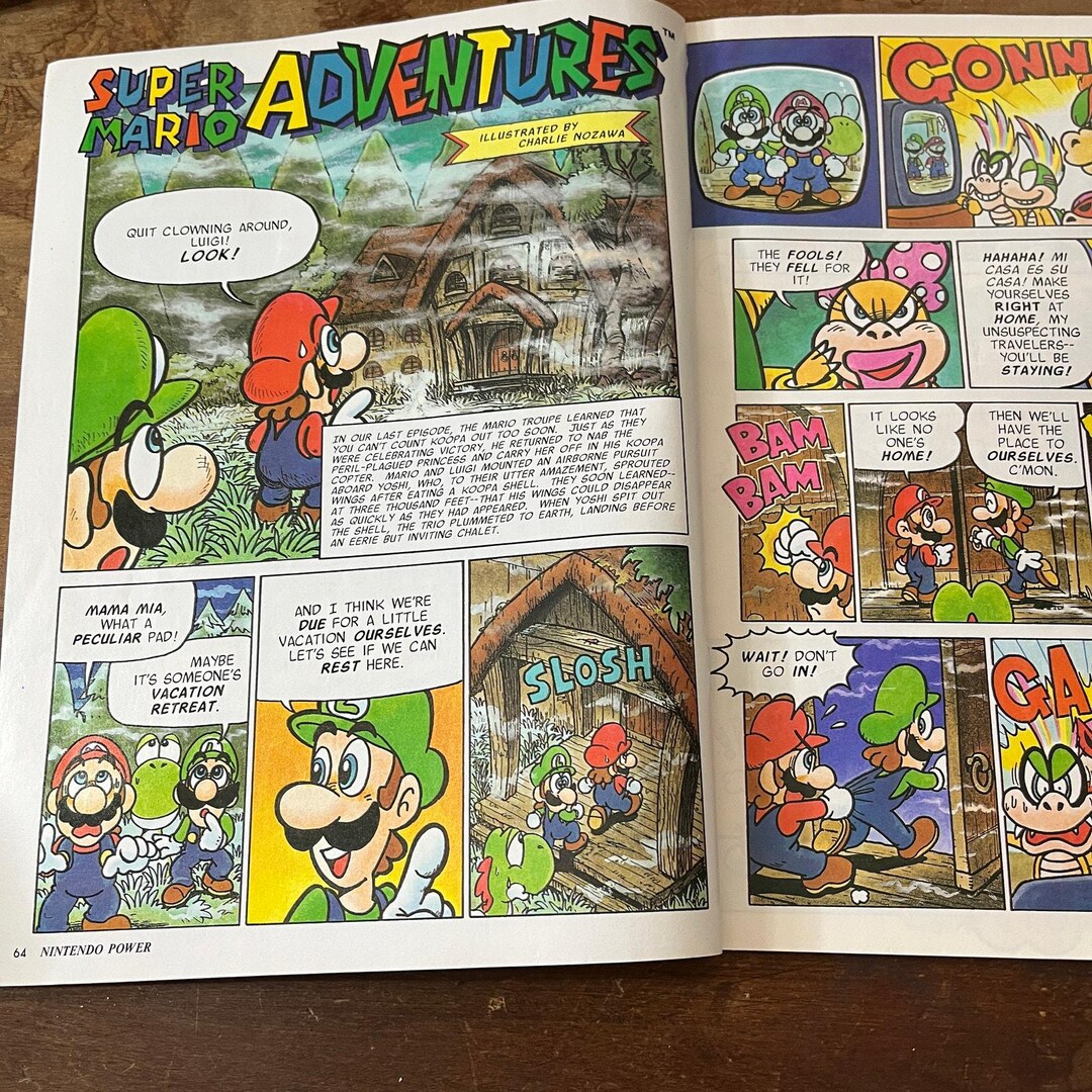 Super Mario Adventures Comic Charlie Nozawa Game 5 Pages 1992 AG1-11 - Etsy