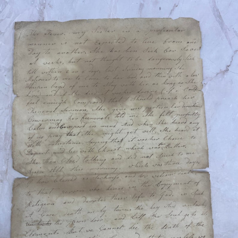 C1830 Handwritten Funeral Document Burrillville Rhode Island AE6 - Etsy