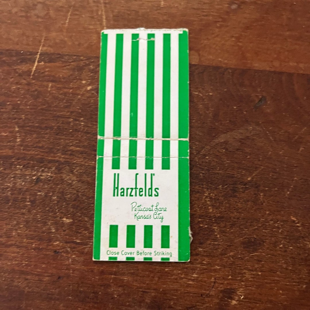 Harzfeld's Petticoat Lane Kansas City MO Advertising Matchbook Cover ...