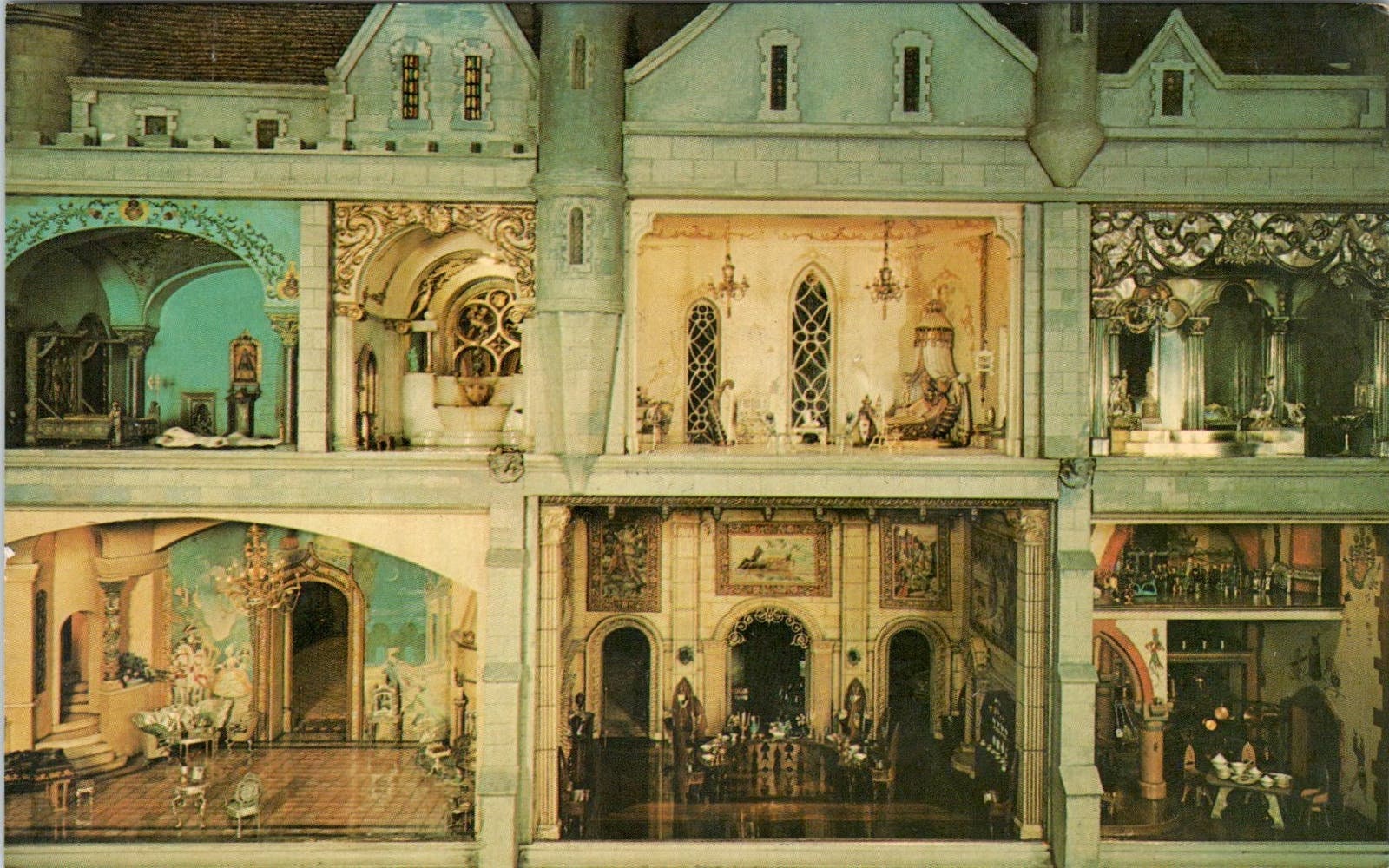 Castle of Prince Charming Doll House Chicago Museum of Science Postcard ...