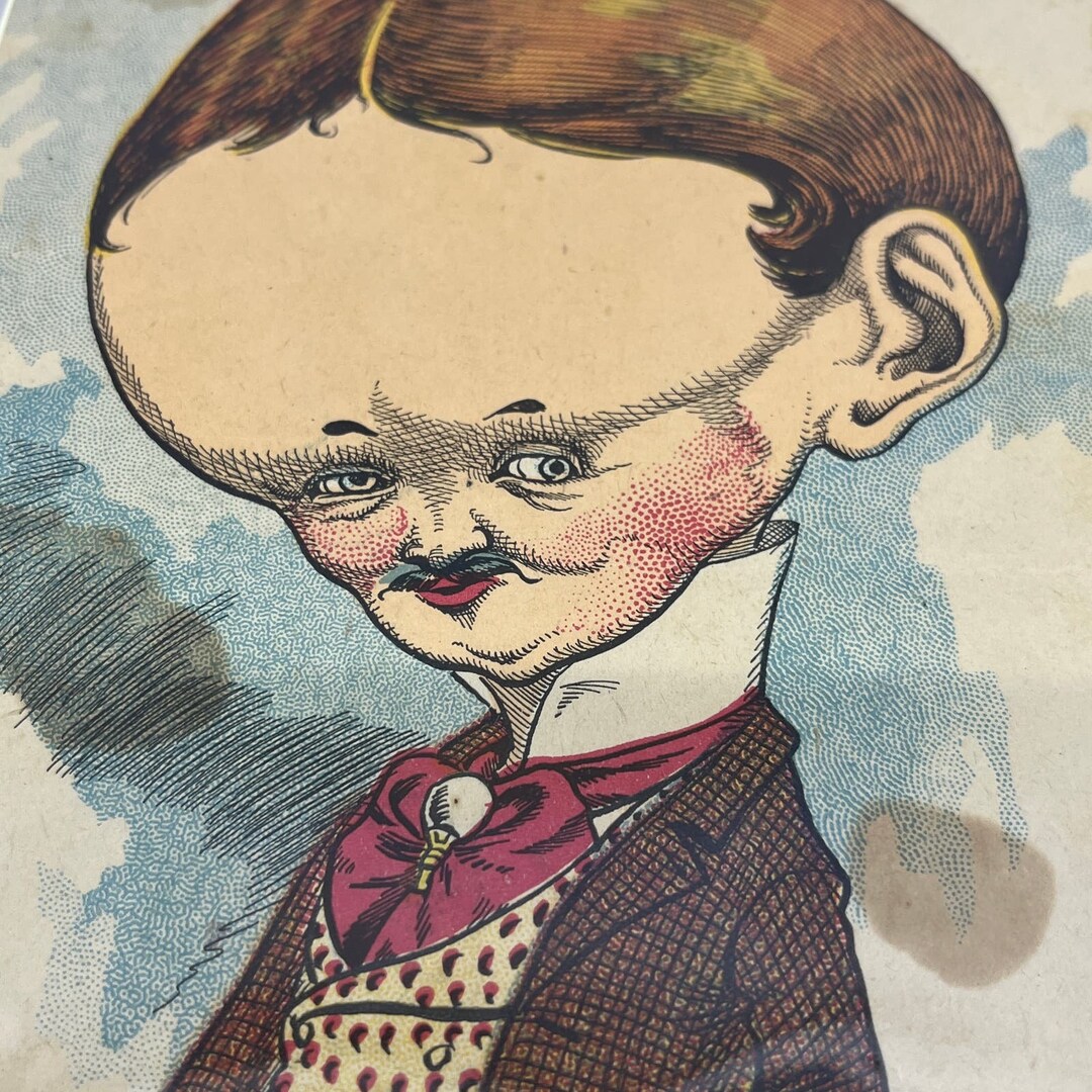 A Bad Case of Swelled Head Charles J. Howard C1880s Victorian Art Print ...