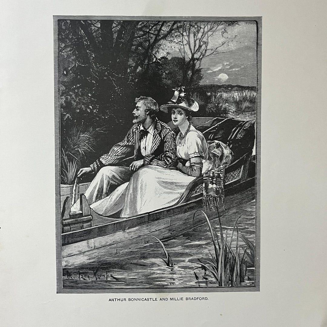 Arthur Bonnicastle and Millie Bradford Davidson Knowles Engraving Print ...
