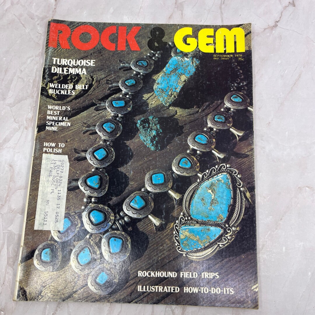 Rockhound Field Trips Turquoise - Rock & Gem Magazine - Sep 1976 M23 - Etsy