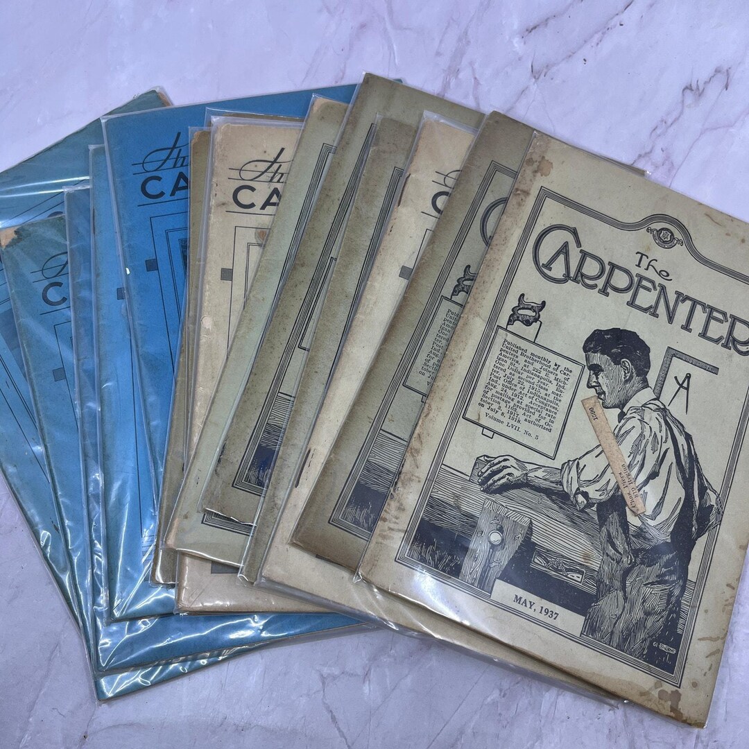 1930s the Carpenter Magazine Lot of 14 Issues TK3 - Etsy