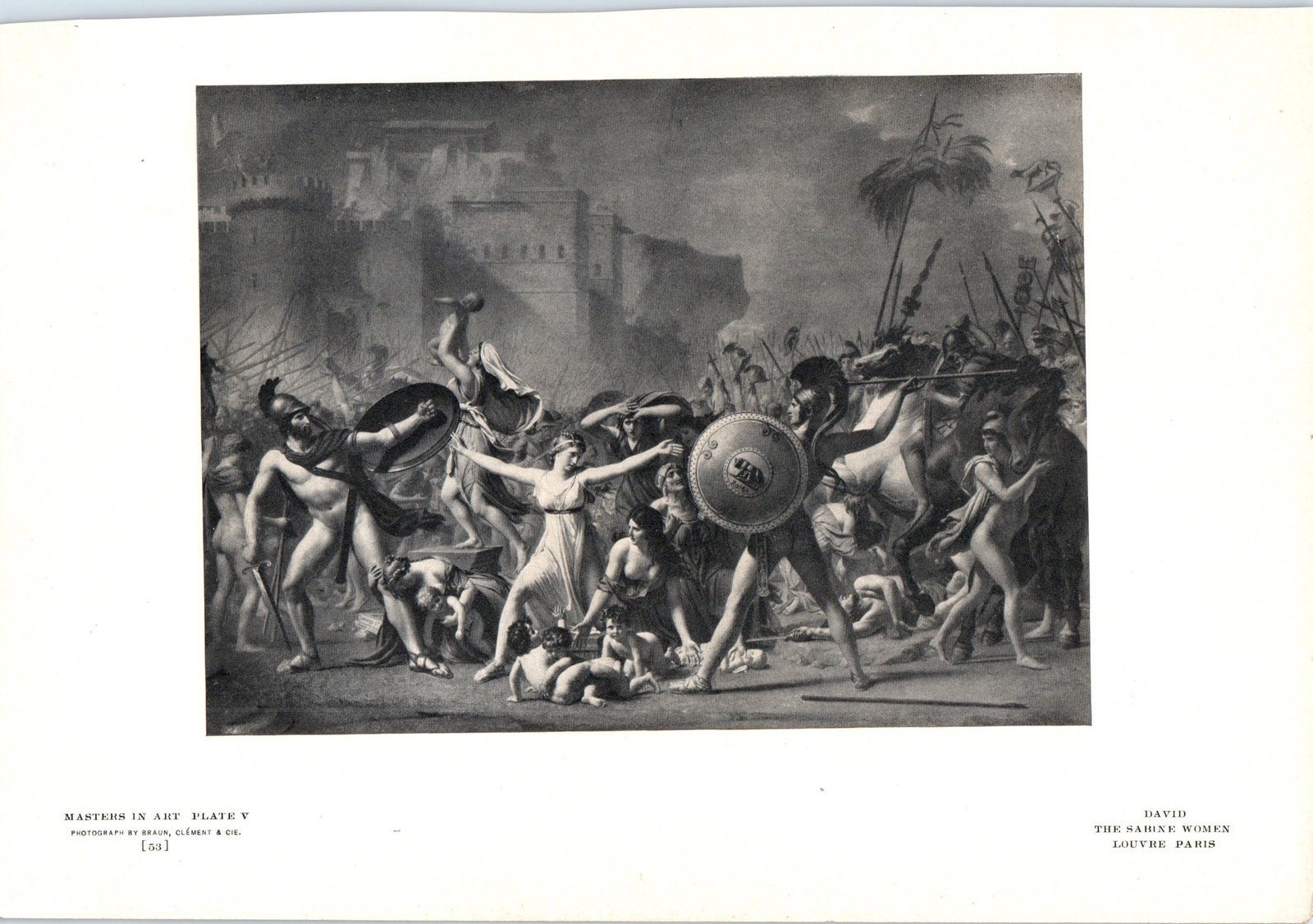 The Sabine Women David 1906 Victorian Art Print AB8-MA3 - Etsy