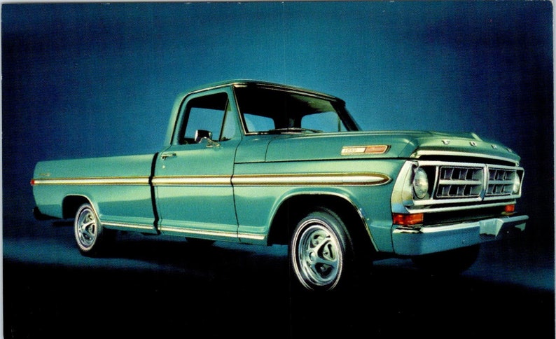 1971 Ford Pickup Truck Teal Promo Vintage Postcard PC6 - Etsy