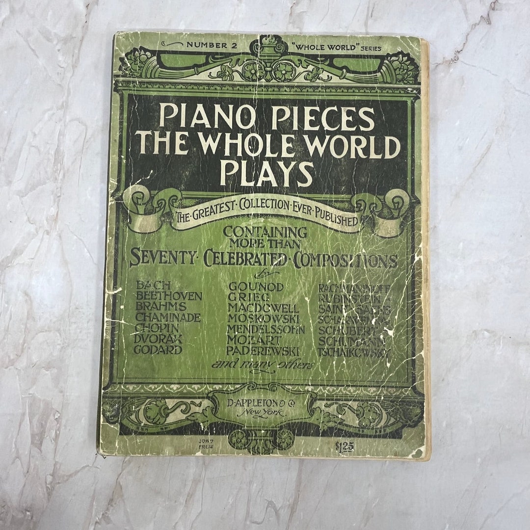 1918 Piano Pieces the Whole World Plays Sheet Music Book TI8-S8 - Etsy
