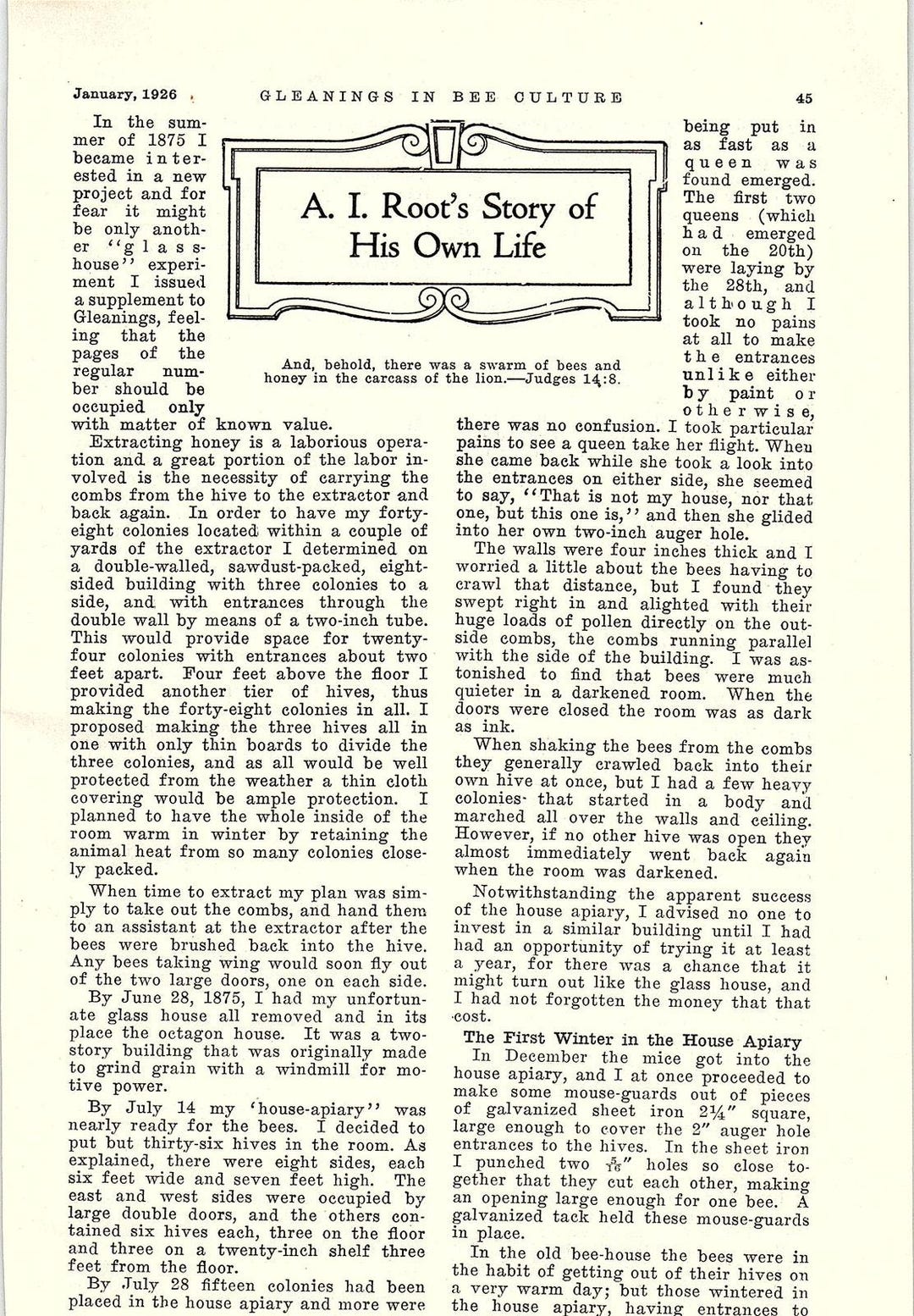 A.I. Root's Story of His Own Life 1926 Article AG3-9 - Etsy