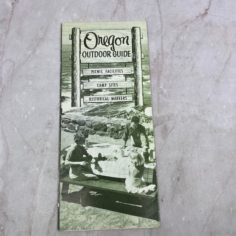 1962 Oregon Outdoor Guide Fold Out Brochure & Travel Map TA9-E2 - Etsy