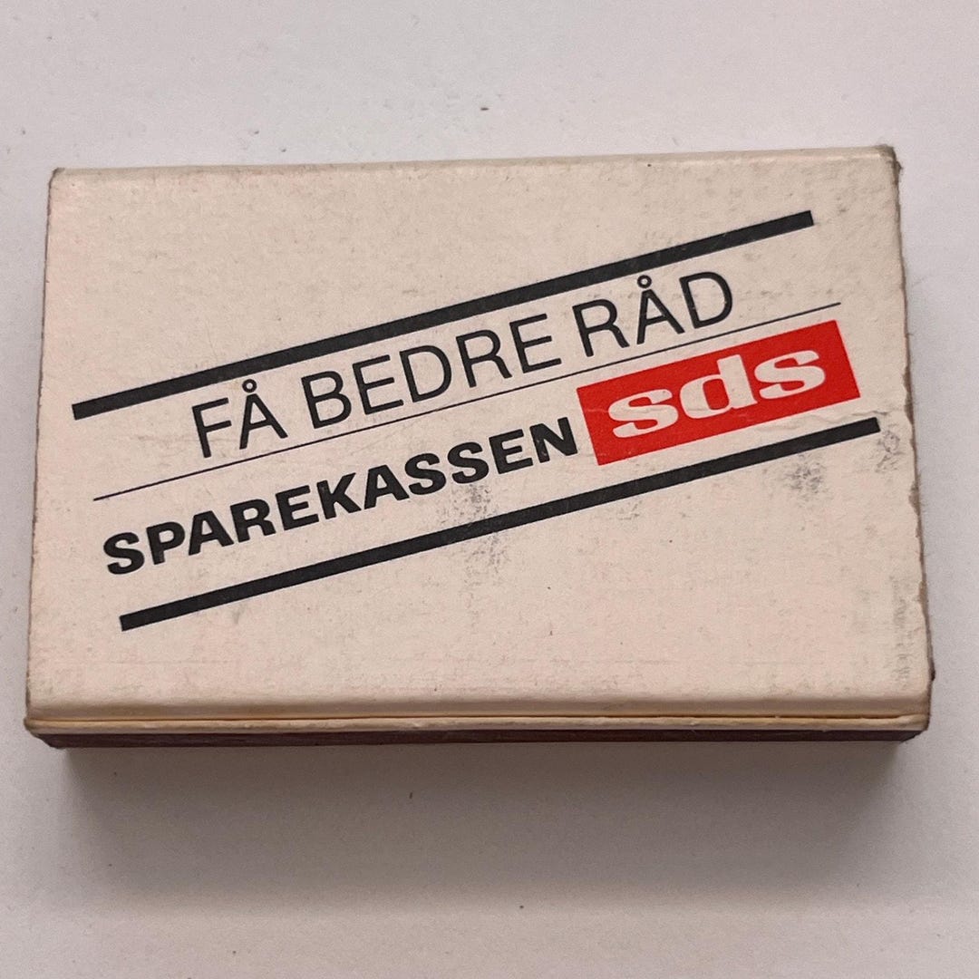 Få Bedre Råd Sparekassen SDS Cartoon Vintage Matchbox TB6-MB3 - Etsy