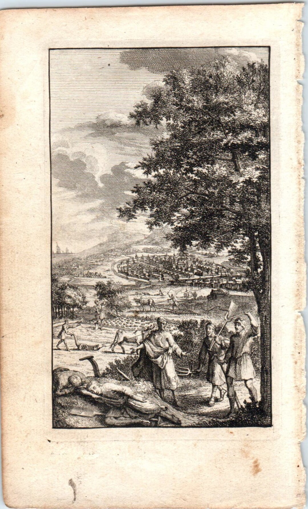 C1780 Original French Engraving Plate Sir Thomas More Utopia ...