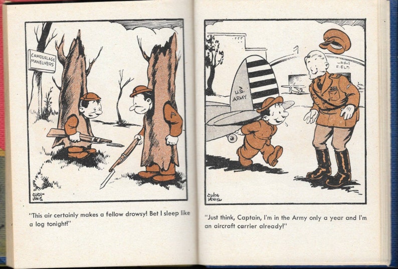 1942 Cómic de dibujos animados militares Buck Rand McNally de - Etsy México