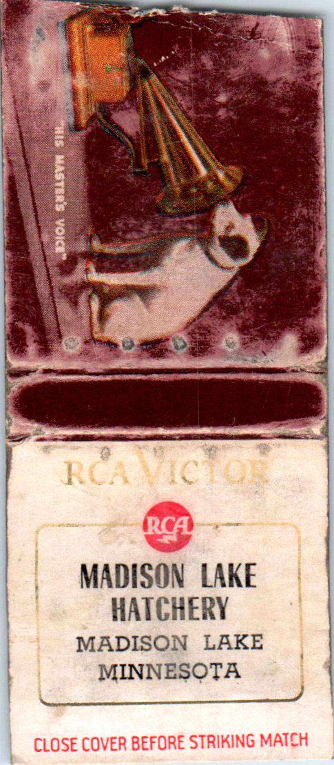 RCA Victor Madison Lake Hatchery MN Vintage Matchbook Cover SF4-Y2 - Etsy