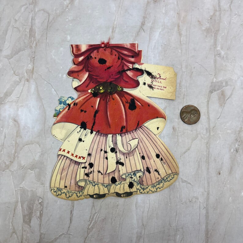 Vintage Little Red Riding Hood Birthday Card Die Cut AE4 - Etsy