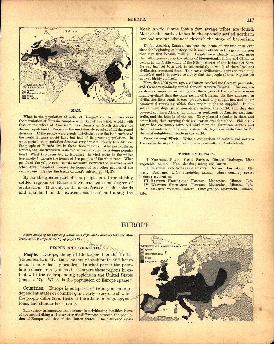 Map of Europe Map 1901 Original Engraving V1-1 - Etsy