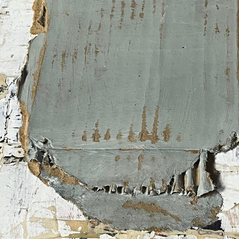 Original Mixed Media Abstract Art Collage Painting 11x14 "fissure" - Etsy